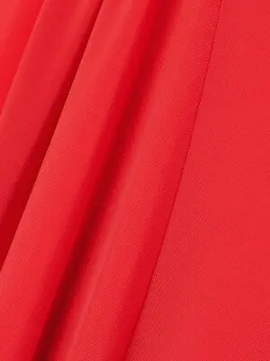 Tove Orea Gathered Stretch-jersey Maxi Dress - Red