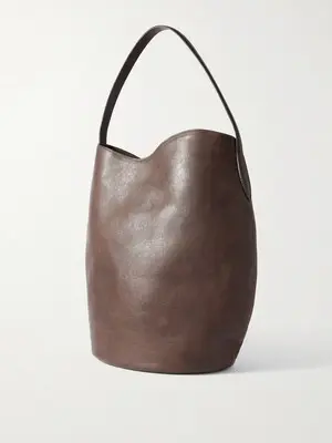 LIFFNER Leather Bucket Bag - Brown