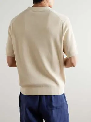 Sunspel Cotton-mesh Polo Shirt