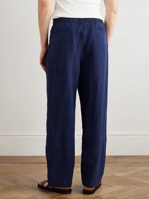 Polo Ralph Lauren Straight-leg Pleated Linen Trousers