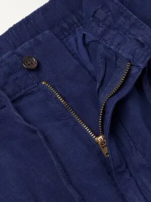 Polo Ralph Lauren Straight-leg Pleated Linen Trousers