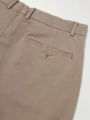 Sunspel Straight-leg Cotton-blend Twill Chino Shorts
