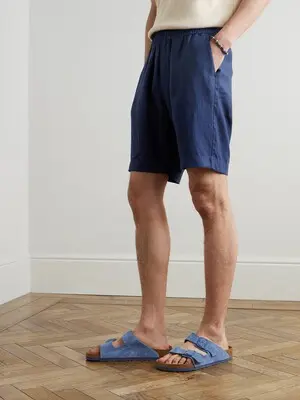 Sunspel Straight-leg Linen Shorts