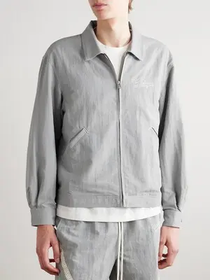 CHERRY LOS ANGELES Logo-embroidered Shell Jacket