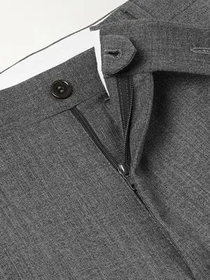 Canali Straight-leg Wool-flannel Suit Trousers