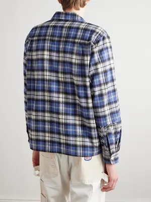 CHERRY LOS ANGELES Checked Cotton-flannel Shirt