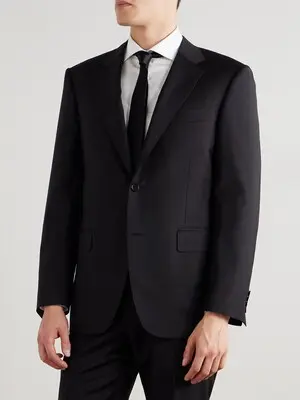 Canali Super 130s Wool Suit Jacket