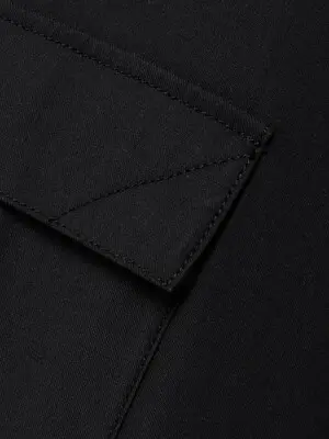 Another Tomorrow Lyocell And Cotton-blend Twill Barrel-leg Cargo Pants