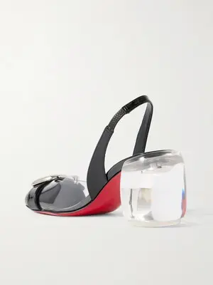 CHRISTIAN LOUBOUTIN Minny Bubble 70 Slingback Pumps - Black