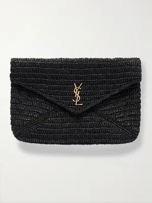 Saint Laurent Raffia Clutches
