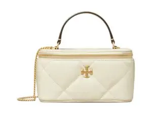Tory Burch Kira Diamond Quilt Vanity Case - Warm White