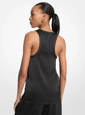 Michael Kors Satin Racerback Tank Top