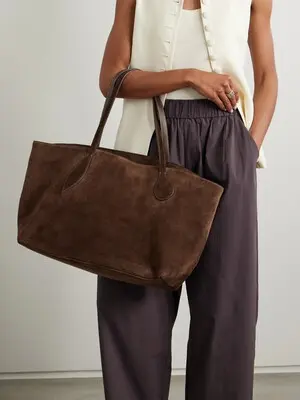 LIFFNER Mega Sprout Suede Tote - Brown