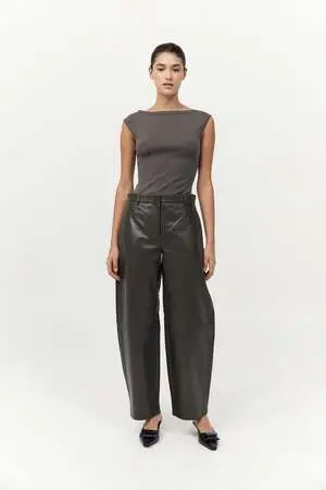 ST AGNI Leather Balloon Pants