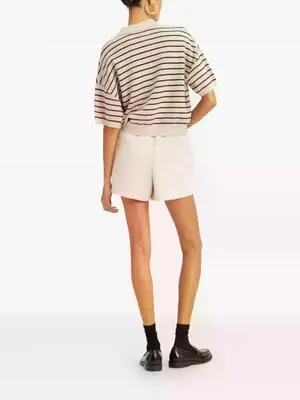ROTATE BY BIRGER CHRISTENSEN Elasticated Organic Cotton Shorts - Grey