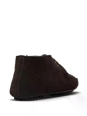 Car Shoe Fur-lined Suede Driving Boots