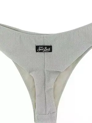 MC2 SAINT BARTH Naomi Lurex Bikini Bottoms - Silver