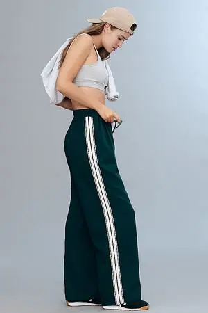 BISHOP + YOUNG Tie-front Track Pants - Dark Green