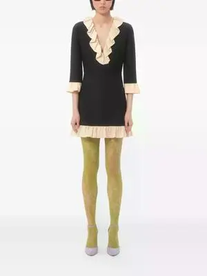 Valentino Garavani Ruffle-trim Mini Dress