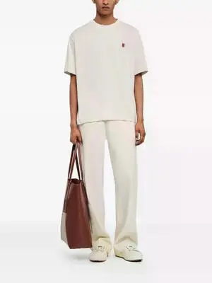Sandro Leather Logo T-shirt