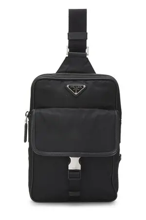Prada Logo Buckle Sling Bag