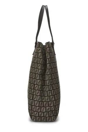 Fendi Zucchino Vertical Tote - Brown