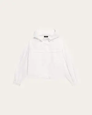 Theory Gathered Hooded Jacket - White