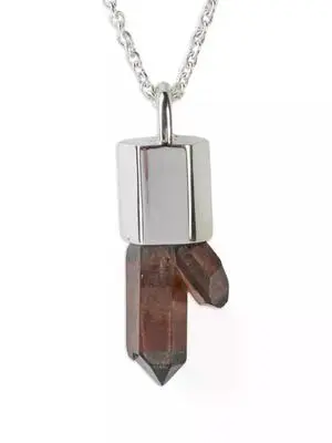 PARTS OF FOUR Iron Quartz And Sterling Necklace - Silver