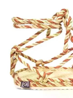 NOMADIC STATE OF MIND Rope Tie Flat Sandals