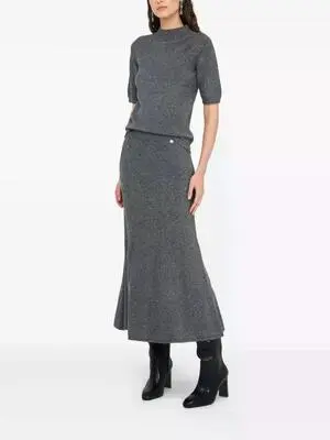 Liu Jo Mock Neck Short Sleeve Sweater
