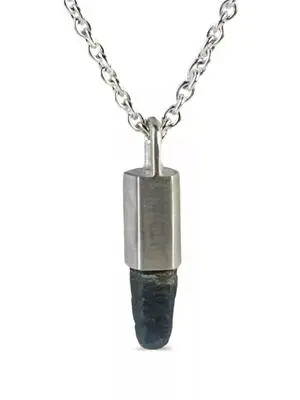 PARTS OF FOUR Sapphire Crystal Necklace - Silver
