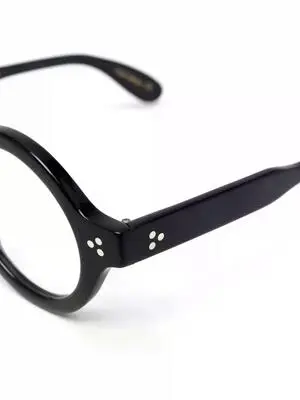 LESCA Saga Round-frame Glasses