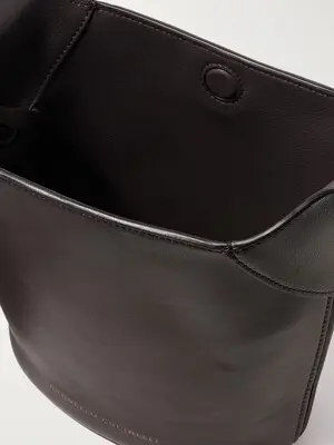 Brunello Cucinelli Bead-embellished Leather Shoulder Bag