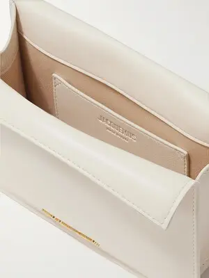 Jacquemus Pochette Small Embellished Leather Clutch - Neutrals