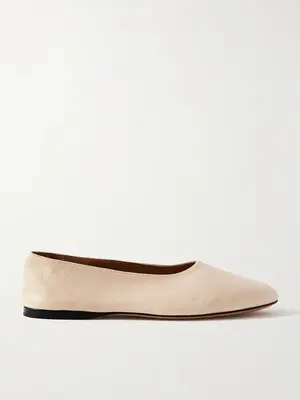 THE ROW Awar Leather Ballet Flats