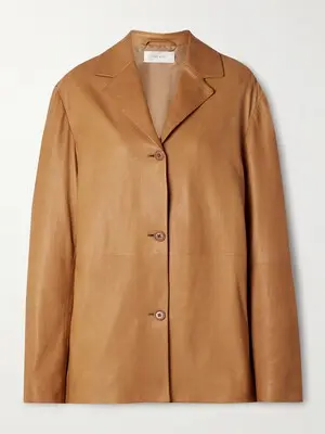 THE ROW Fabian Leather Jacket