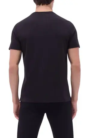 Bugatchi Hank Solid Pima Cotton T-shirt - Black
