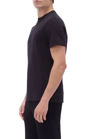 Bugatchi Hank Solid Pima Cotton T-shirt - Black