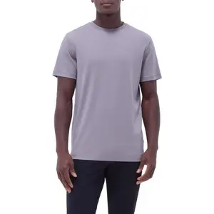 Bugatchi Hank Solid Pima Cotton T-shirt - Zinc