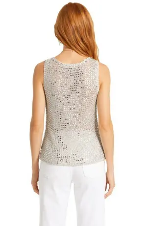 Calypso St. Barth Lucia Sequin Crochet Top
