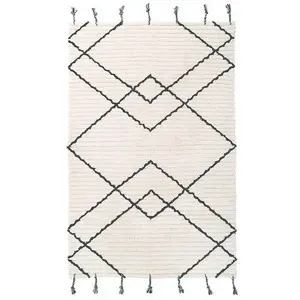 NATTIOT Rug Viktor - Off White / Black