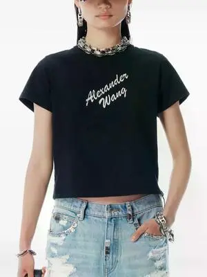 Alexander Wang Logo-print T-shirt - Black