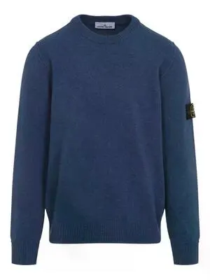 Stone Island Logo-patch Crew-neck Sweater