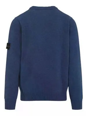 Stone Island Logo-patch Crew-neck Sweater