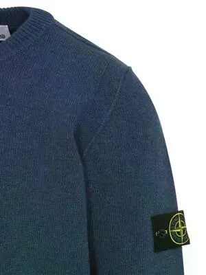 Stone Island Logo-patch Crew-neck Sweater