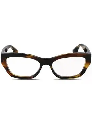 Victoria Beckham Geometric-frame Eyeglasses - Brown