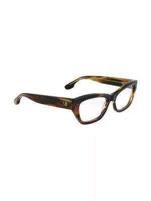 Victoria Beckham Geometric-frame Eyeglasses - Brown
