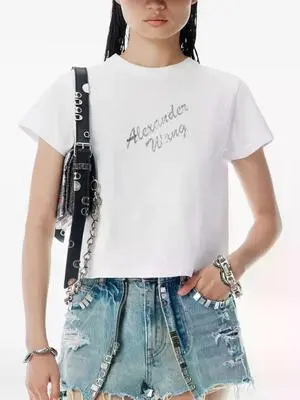 Alexander Wang Shrunken T-shirt - White