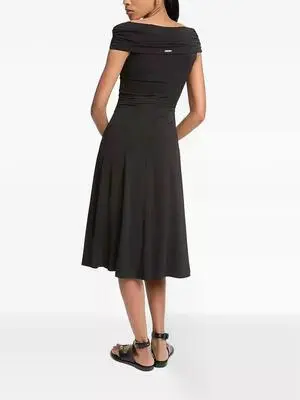 Michael Kors Sleeveless Ruched Dress - Black