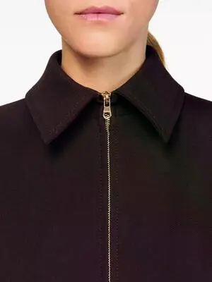 Sandro Zip-fastening Jacket With Elasticated Hem